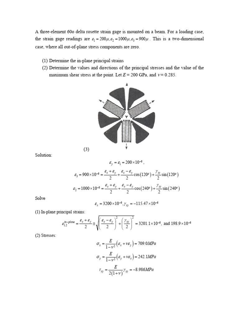 Strain Rosette | PDF | Mechanics | Physical Sciences