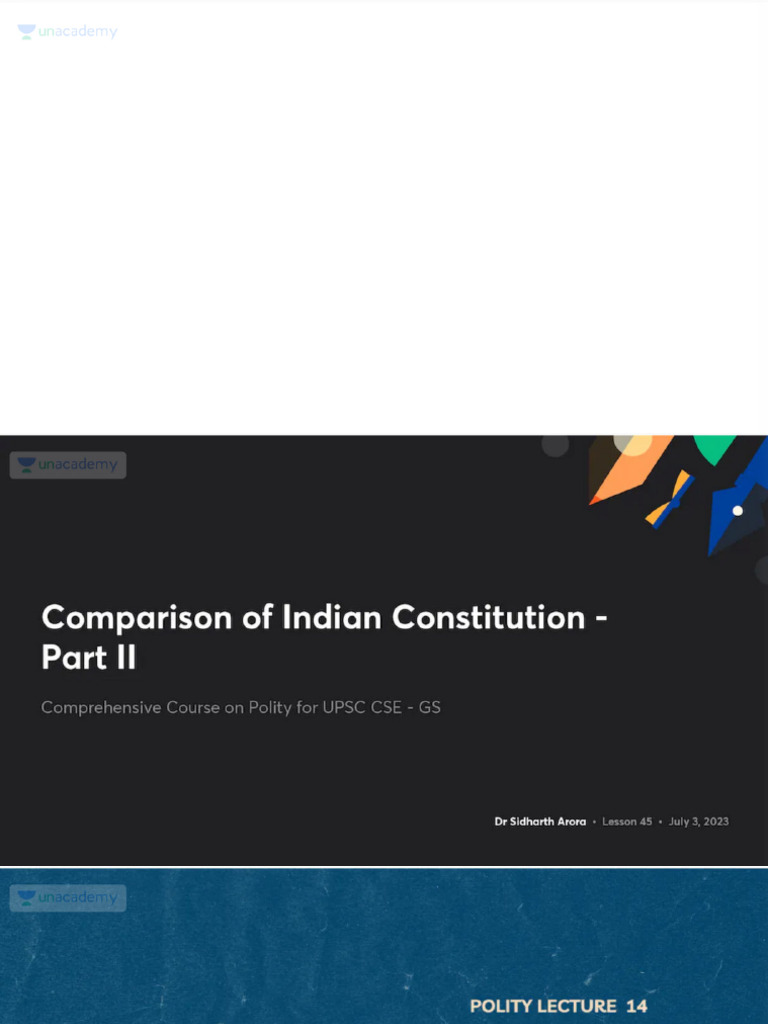Comparison of Indian Constitution With Anno 1694048134154 S ɴ | PDF