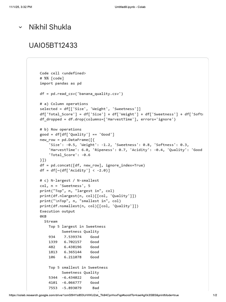 Assignment 11 App Ipynb - Colab | PDF
