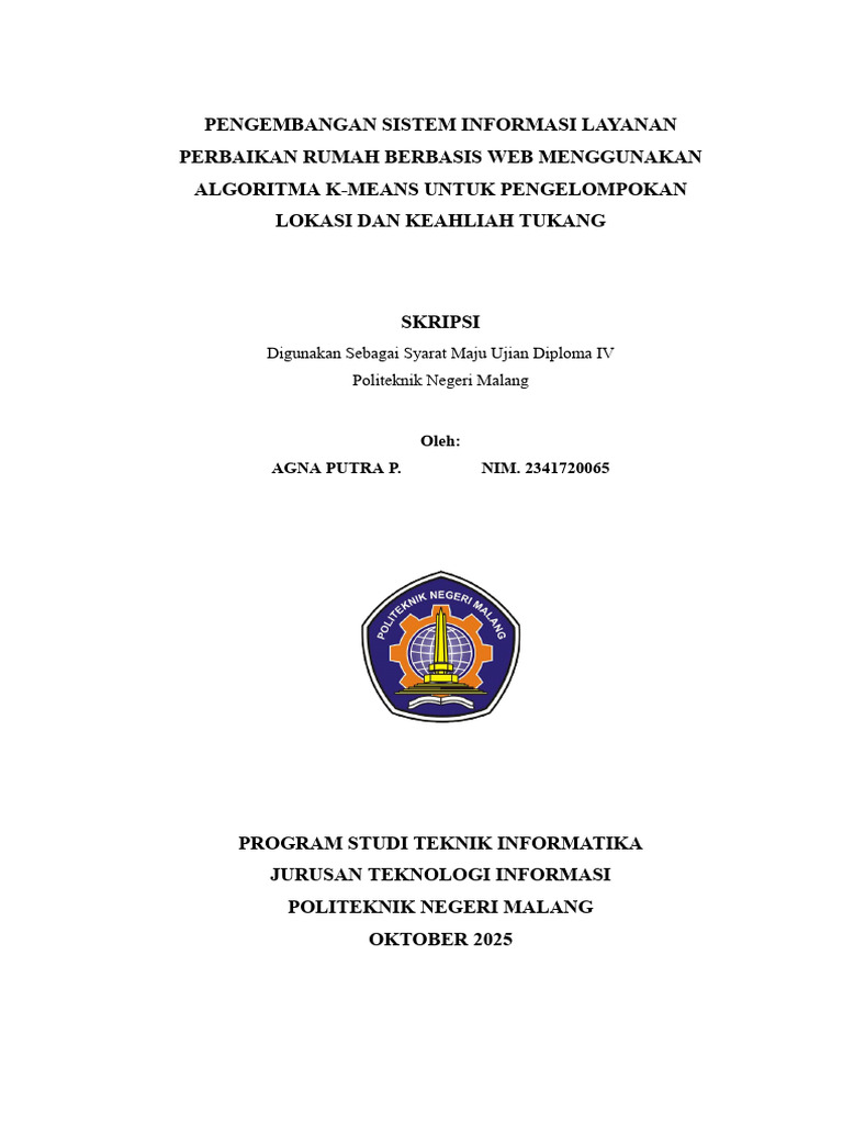 Proposal Skirpsi_Agna Putra Prawira_01 | PDF