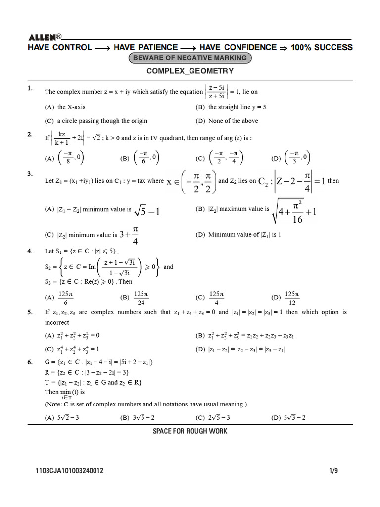 Complex Geometry Test | PDF | Circle | Line (Geometry)