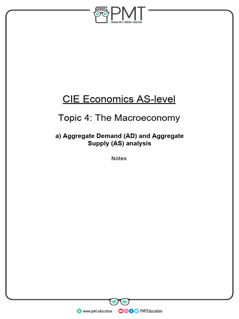 Aggregate Demand and Supply Analysis | PDF | Fiscal Policy | Interest