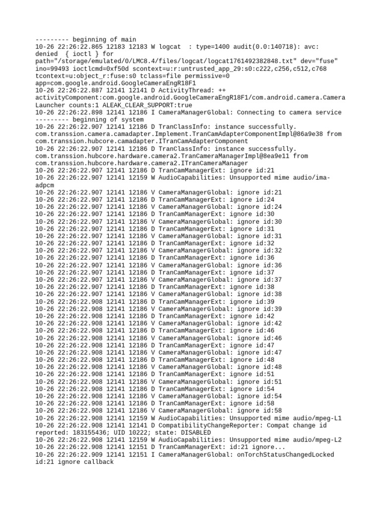 Log Cat 1761492382848 | PDF | Operating System Technology | Software ...