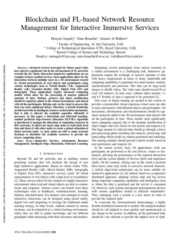 Blockchain for Edge Resource Management | PDF | Computer Network ...