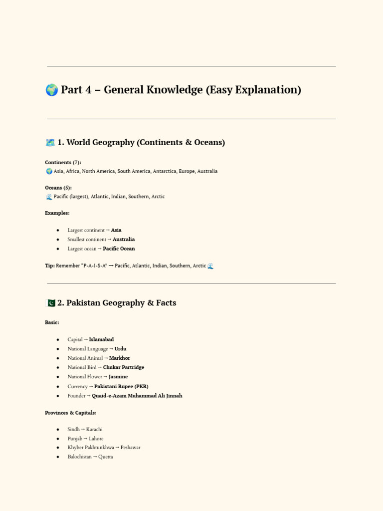 GK topics | PDF