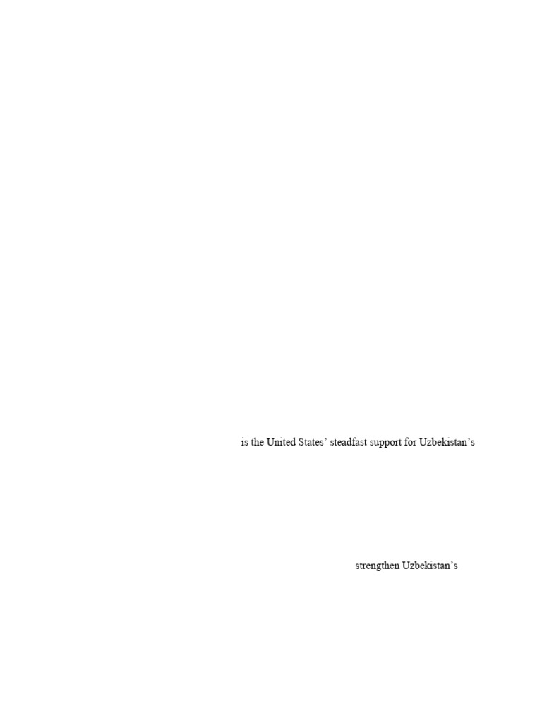 Henick Testimony1 | PDF | Uzbekistan | Central Asia
