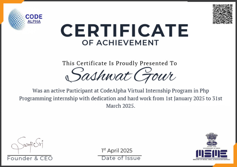 CodeAlpha Python Completion Certificate PDF | PDF