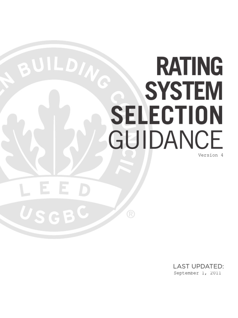 Leed Rating Selection | PDF
