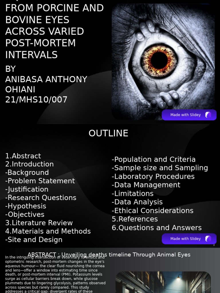 Proposal Defense (1) | PDF | Cornea | Human Eye