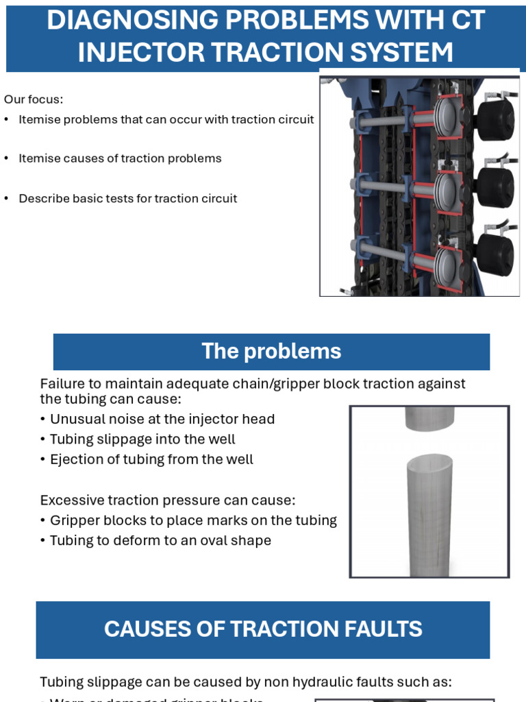 Diagnosing CT Injector Traction Issues | PDF | Valve | Mechanical ...