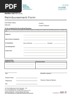 MedNet UAE Reimbursement Claim Form | PDF | Health Care | Medical Diagnosis