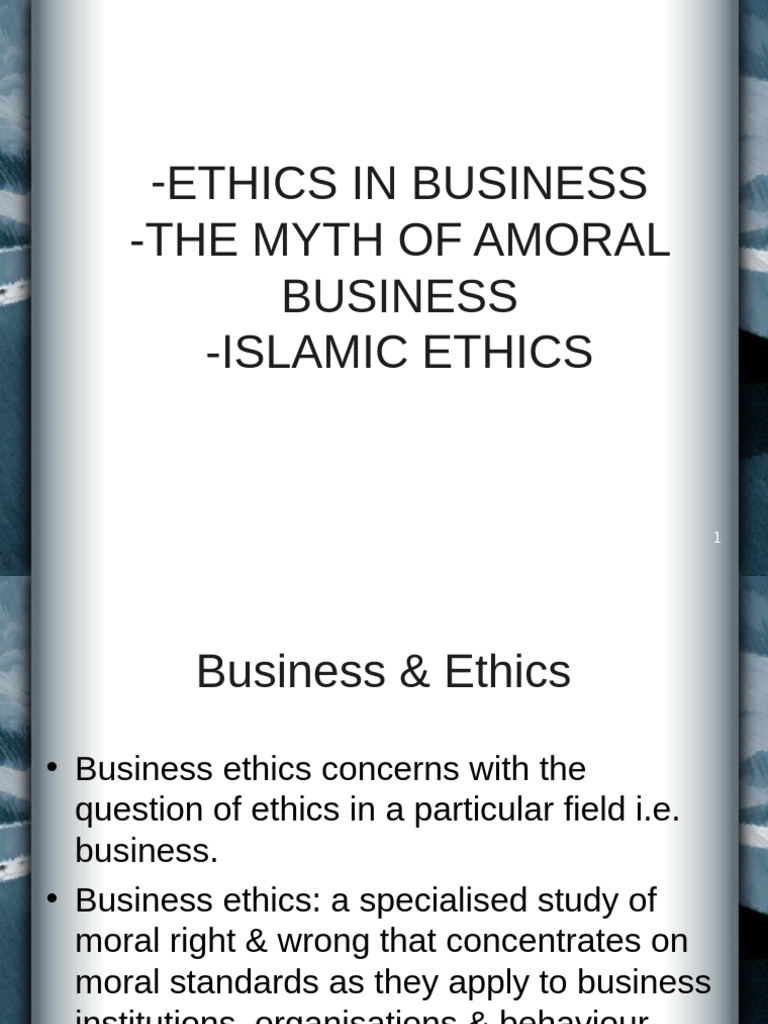 Islamic Ethics | PDF | Islamic Ethics | Morality