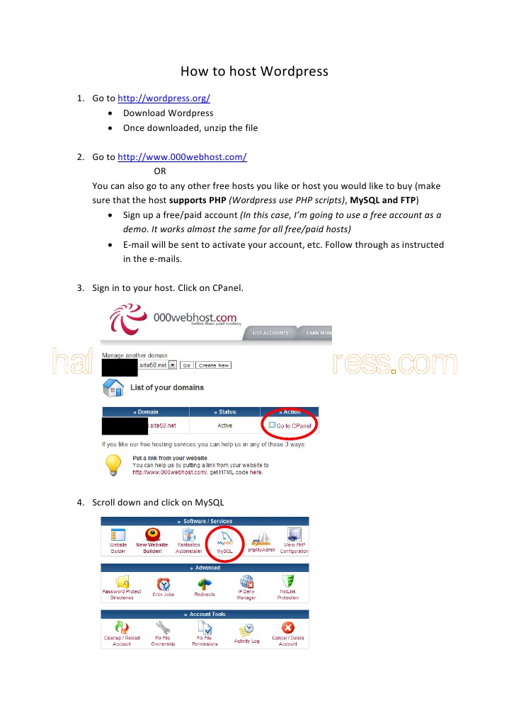 Hosting Your WordPress Website Guide | PDF