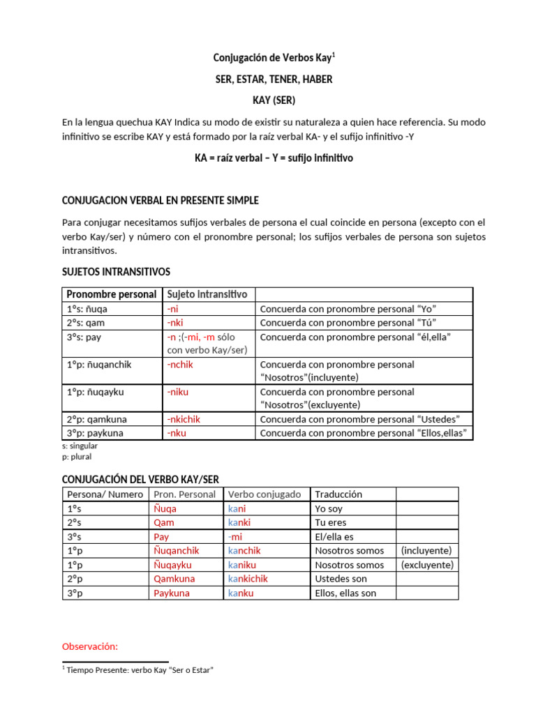 Verbos Ser y Estar | PDF | Verbo | Plural