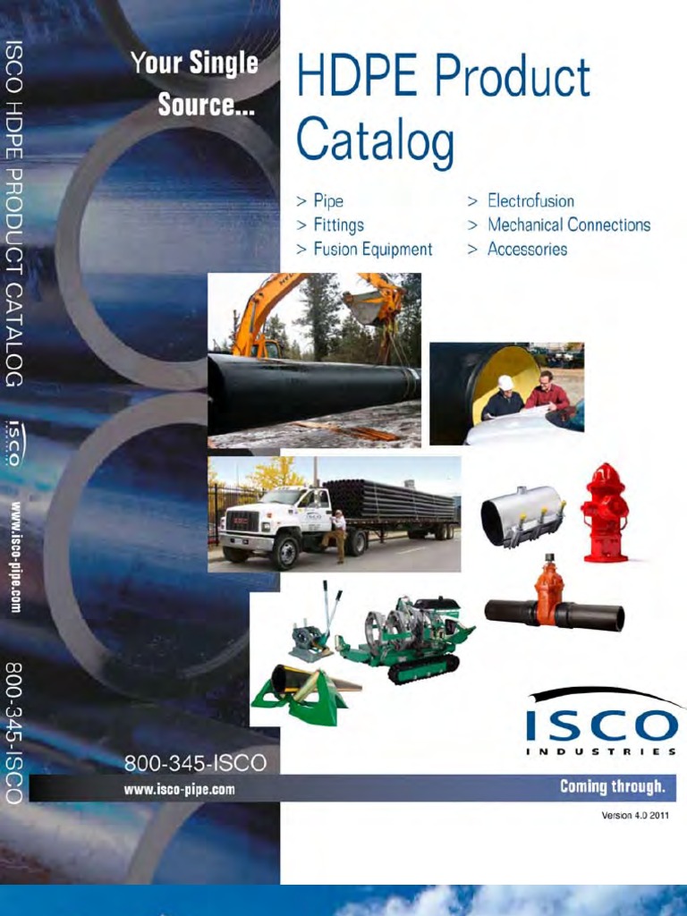 Catálogo HDPE - ISCO | PDF | Polyethylene | Pipe (Fluid Conveyance)