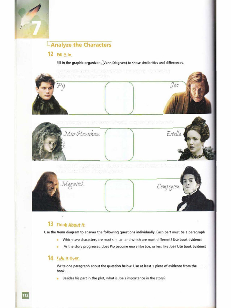 Great Expectations Character Study and Victorian Literature General ...