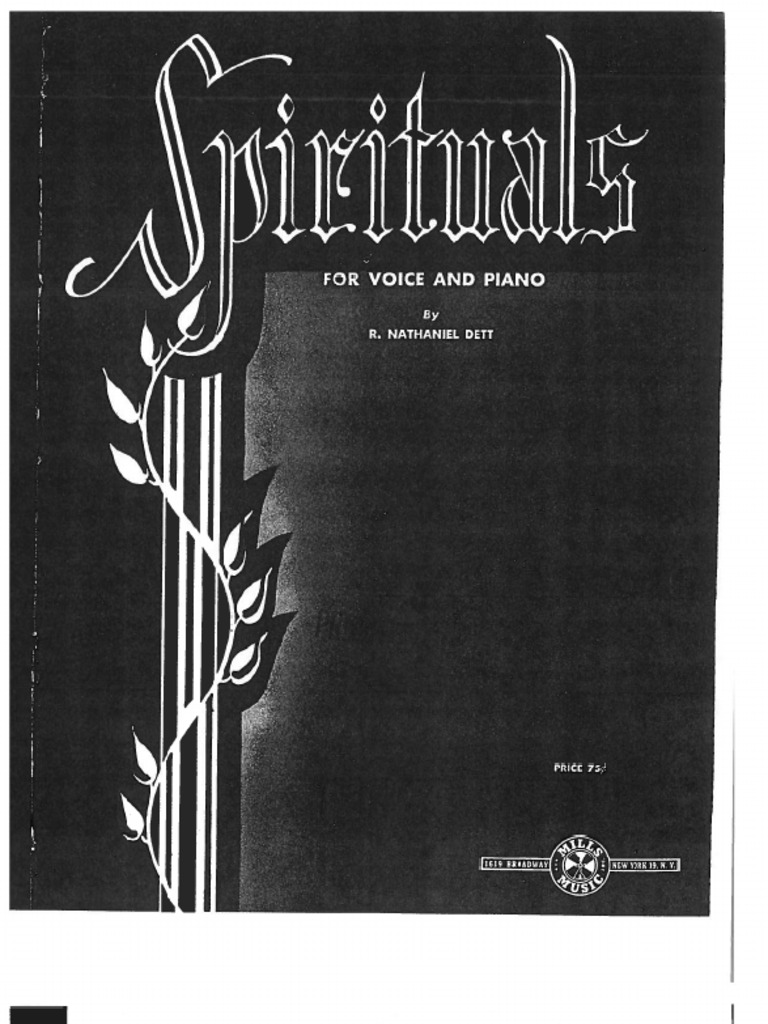 R. Nathaniel Dett Spirituals | PDF