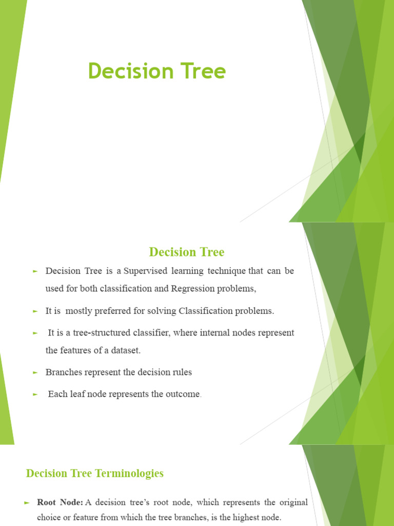 Decision Tree.pptx | PDF | Applied Mathematics | Algorithms