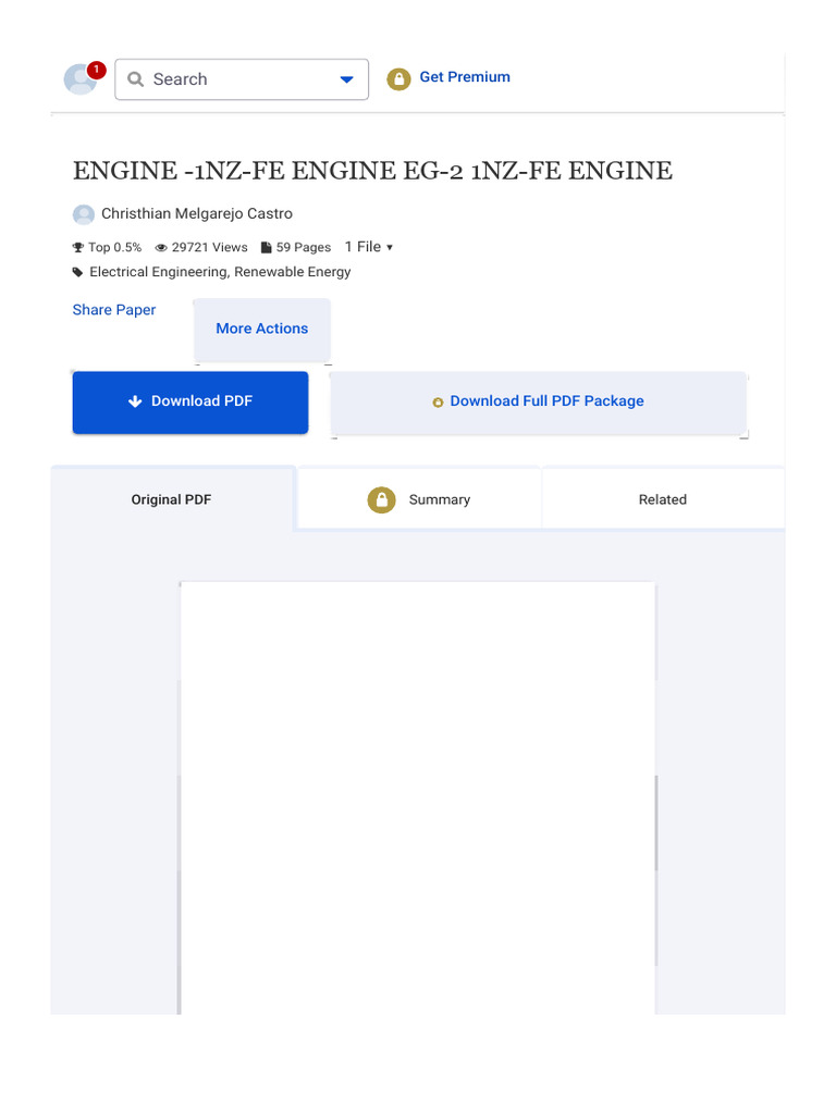 ENGINE - 1NZ-FE ENGINE EG-2 1NZ-FE ENGINE - Christhian Melgarejo Castro ...