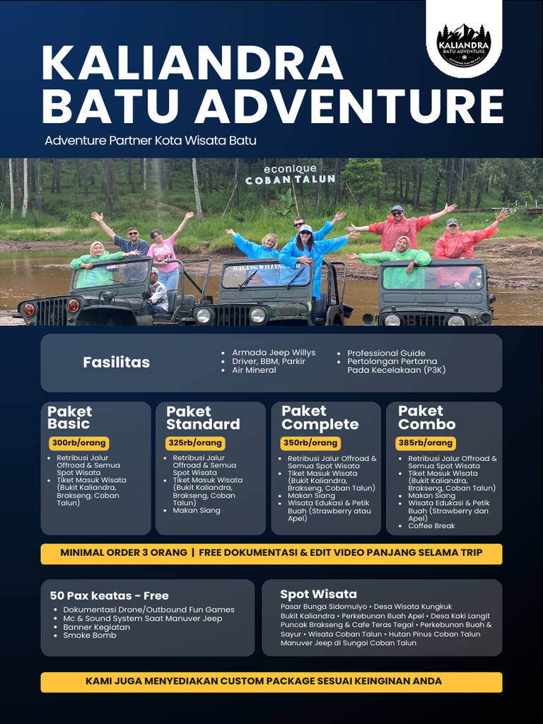 Paket Outbound Kaliandra Batu Adventure | PDF