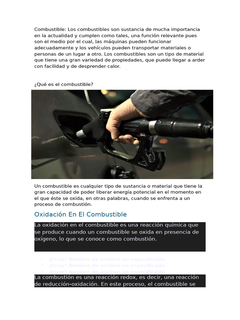 Los Combustibles | PDF | Biocombustible | Combustibles