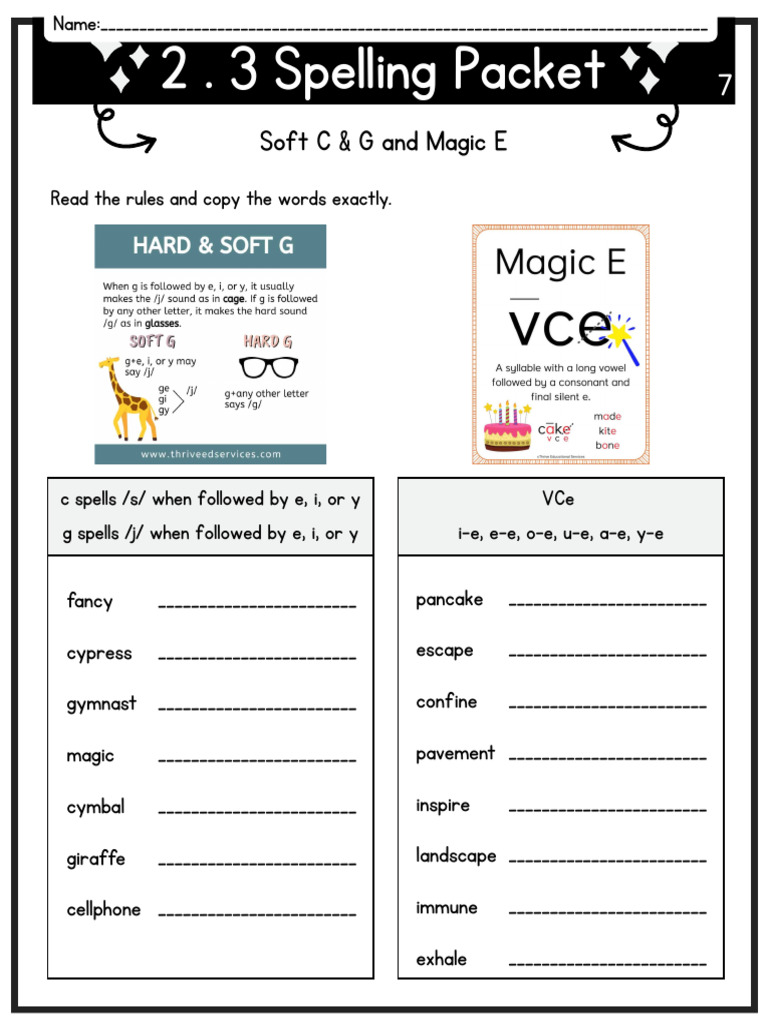 Modified 2.3 Spelling | PDF