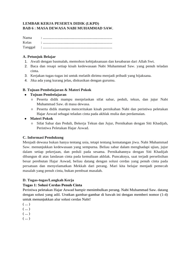 LKPD 6 | PDF