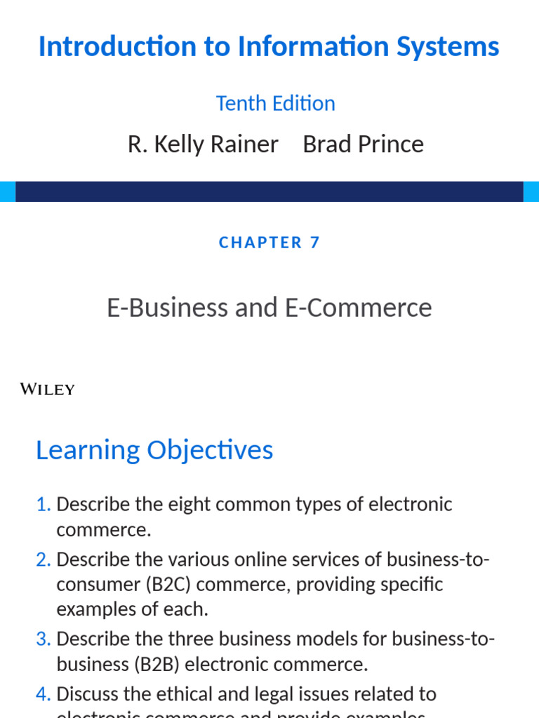 Rainer_10e_PPT_ch07 | PDF | E Commerce | Marketing