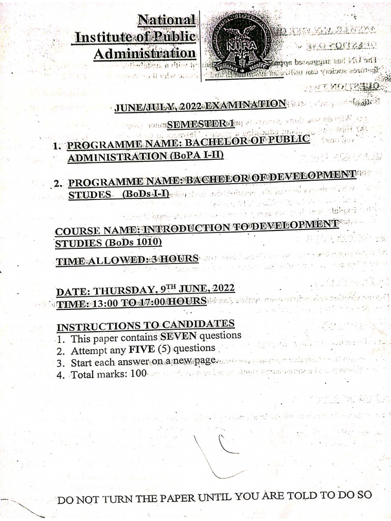 Introduction To Development Studies-1 | PDF