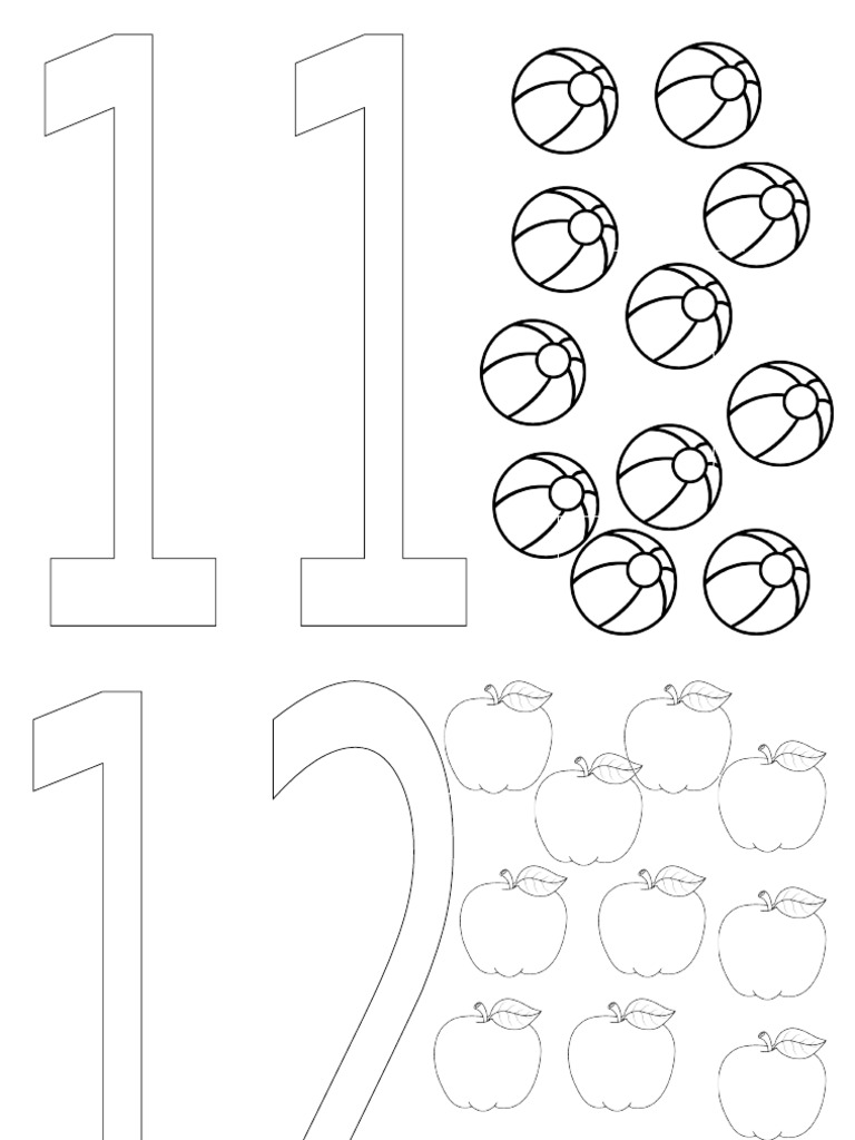 Numeros Del 11 Al 20 | PDF