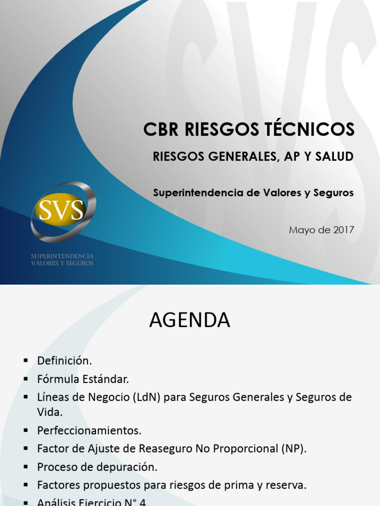 CBR Riesgos Tecnicos | PDF | Reaseguro | Ciencia actuarial