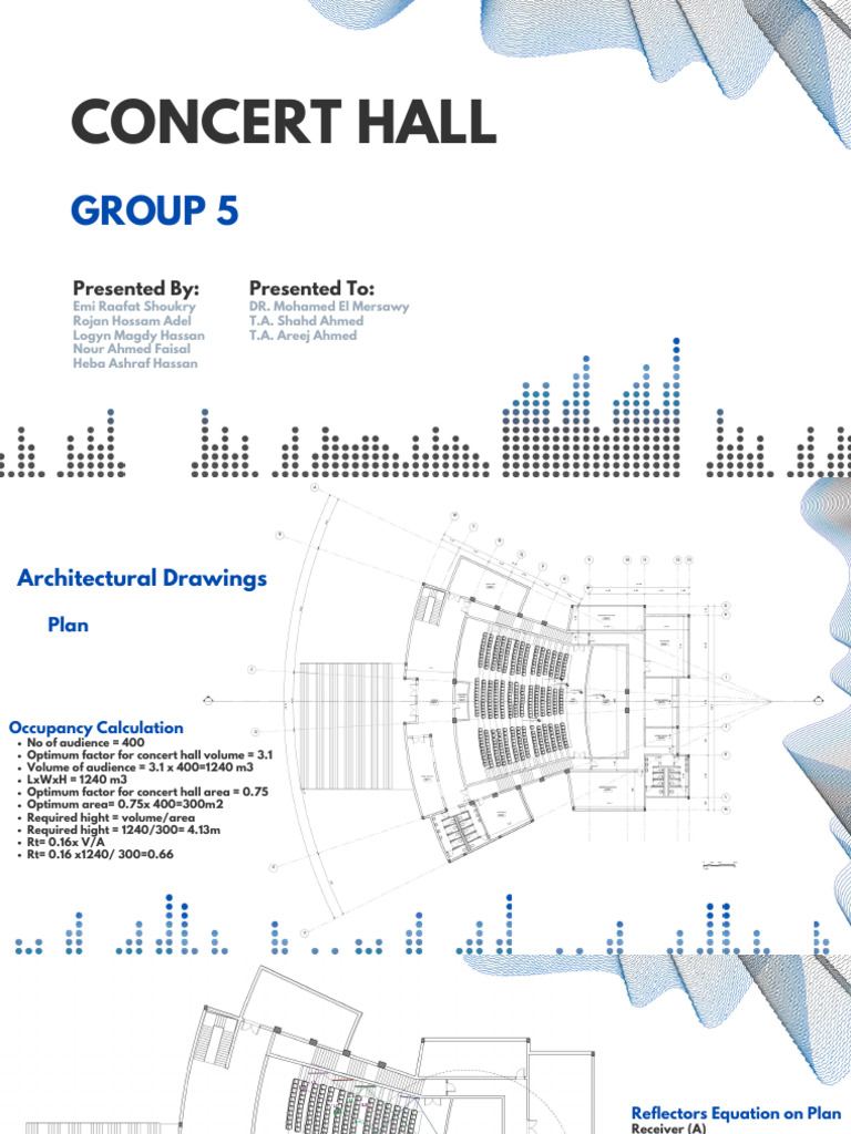 Assignment 02 - Hall Acoustic Design Study - GROUP 5 - Compressed | PDF