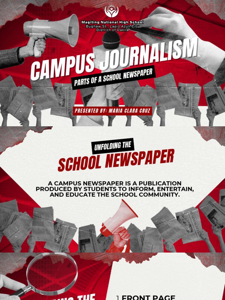 Understanding School Newspaper Sections | PDF | Human Communication ...