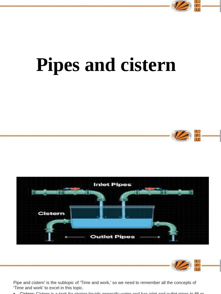 3 Pipes and Cistern | PDF