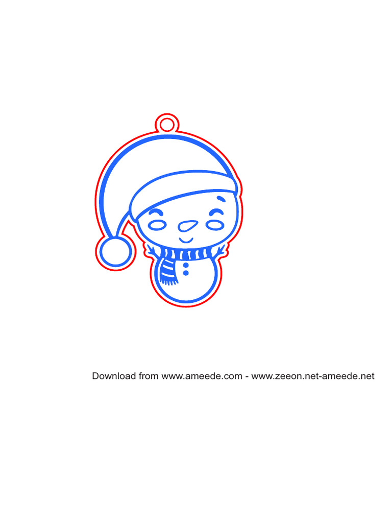 Snowman Keychain E0024258 File CDR and DXF PDF Free Vector Download For ...