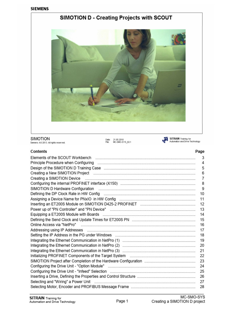 02 - SIMOTION D - Creating Projects With SCOUT | PDF | Ip Address ...