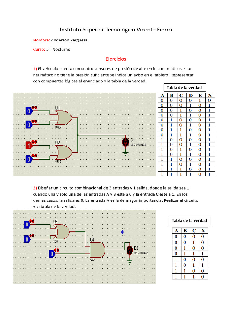 Pergueza Anderson (Ejercicios Proteus) | PDF