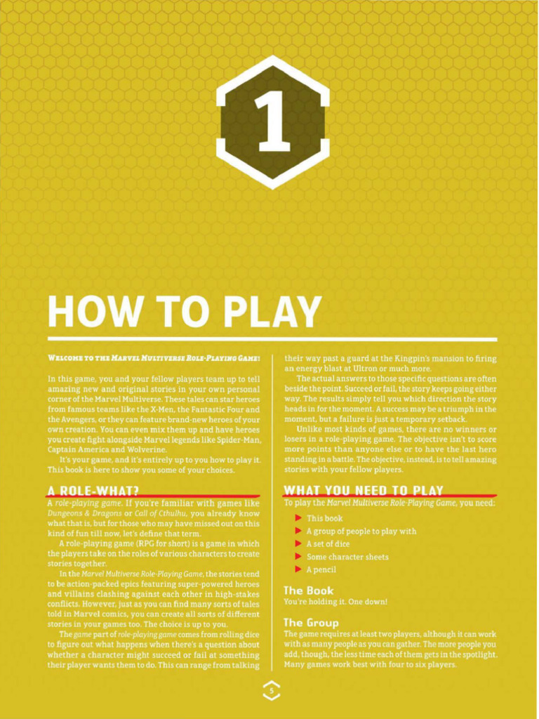 Marvel Multiverse RPG Guide Essentials | PDF | Role Playing Games ...