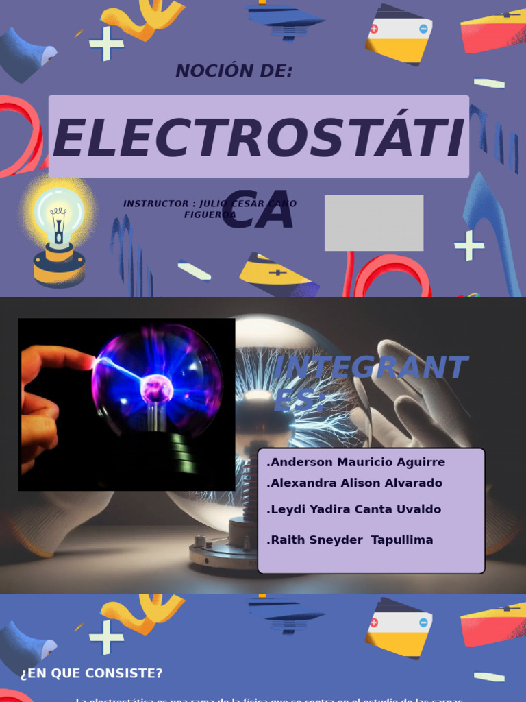 Proyecto Electrostatica - Fisica | PDF | Electrostática | Aislador (Electricidad)