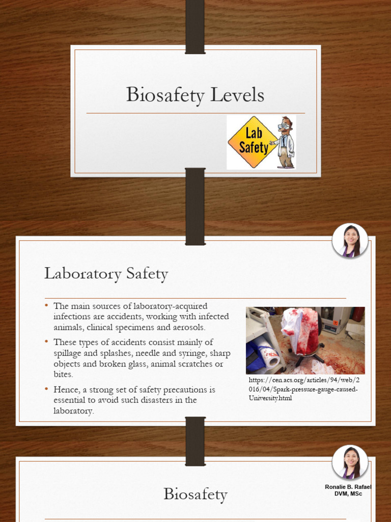 Lecture 8. Biosafety Levels - Rev04242024 | PDF | Personal Protective ...