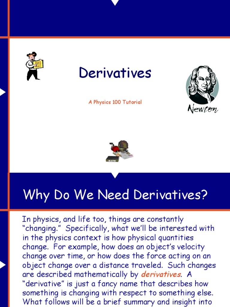 Understanding Derivatives in Physics | PDF | Derivative | Slope