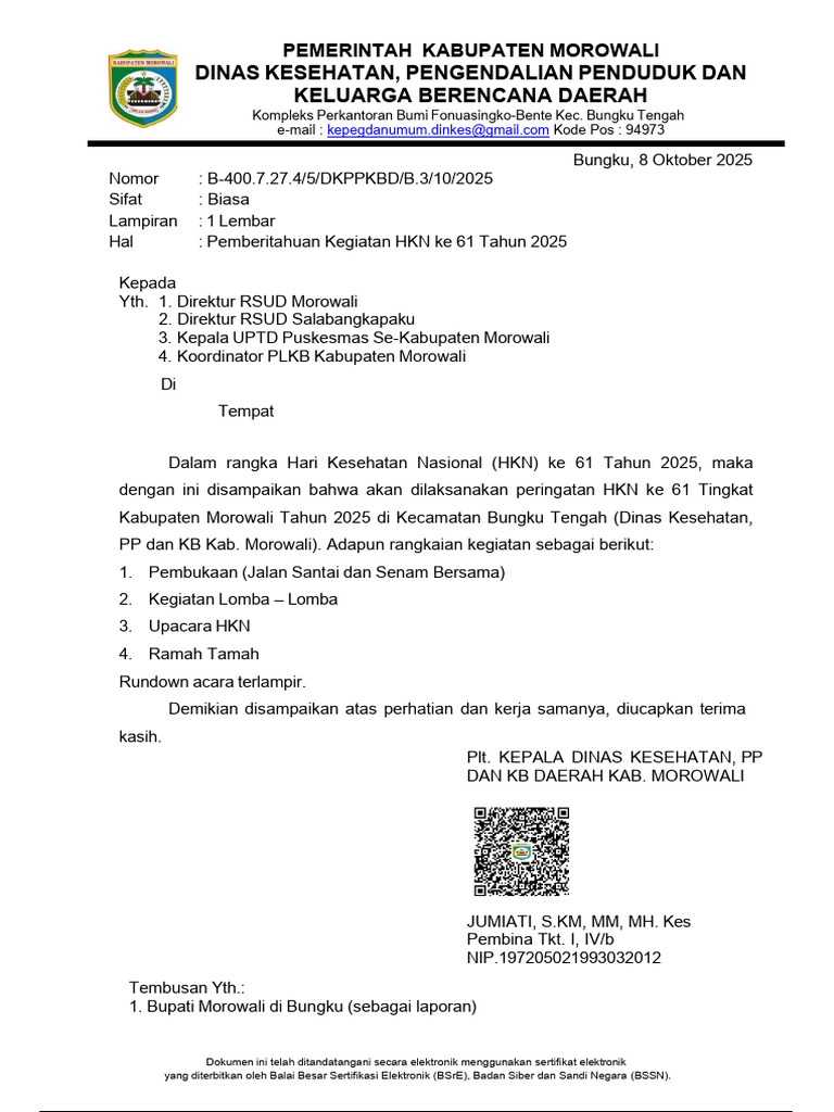 Peringatan HKN ke-61 Morowali 2025 | PDF