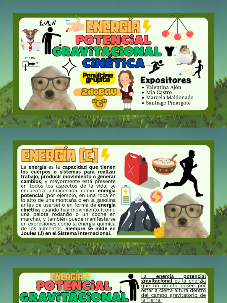 Energía Potencial y Cinética Explicadas | PDF | Energía cinética | Gravedad