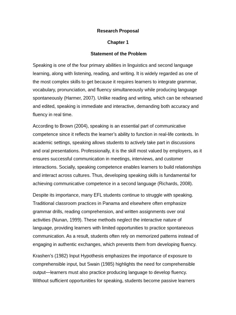 Research Proposal Composition Correction | PDF | Fluency | Second Language