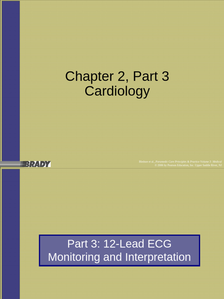 Presentación Del Manual de Rescate. Bledsoe - V3 - ch02c | PDF | Electrocardiography ...