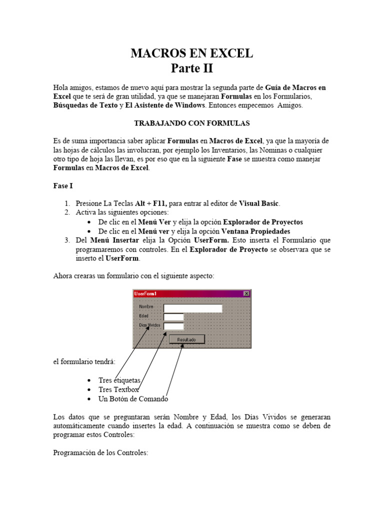Guia Macros de Excel Parte 2 | PDF | Microsoft Excel | Macro (informática)