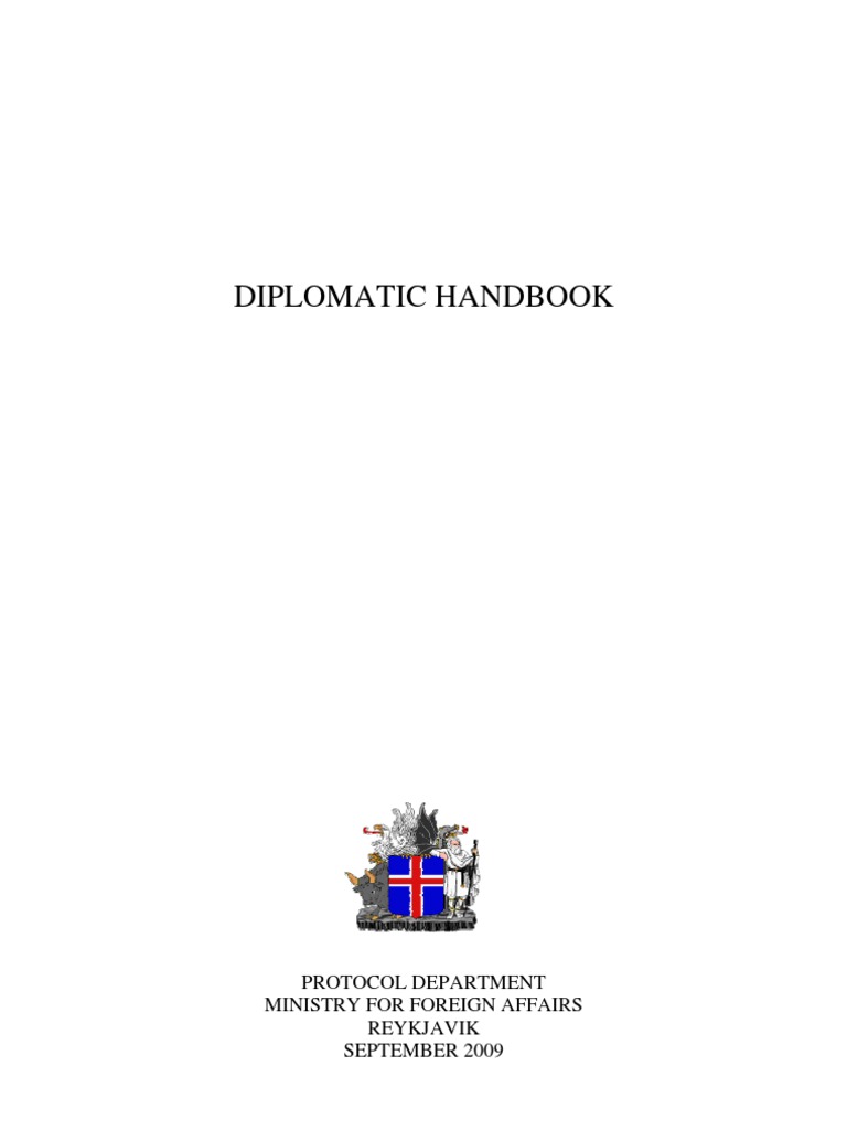 Diplomatic Handbook | PDF | Diplomatic Mission | Value Added Tax
