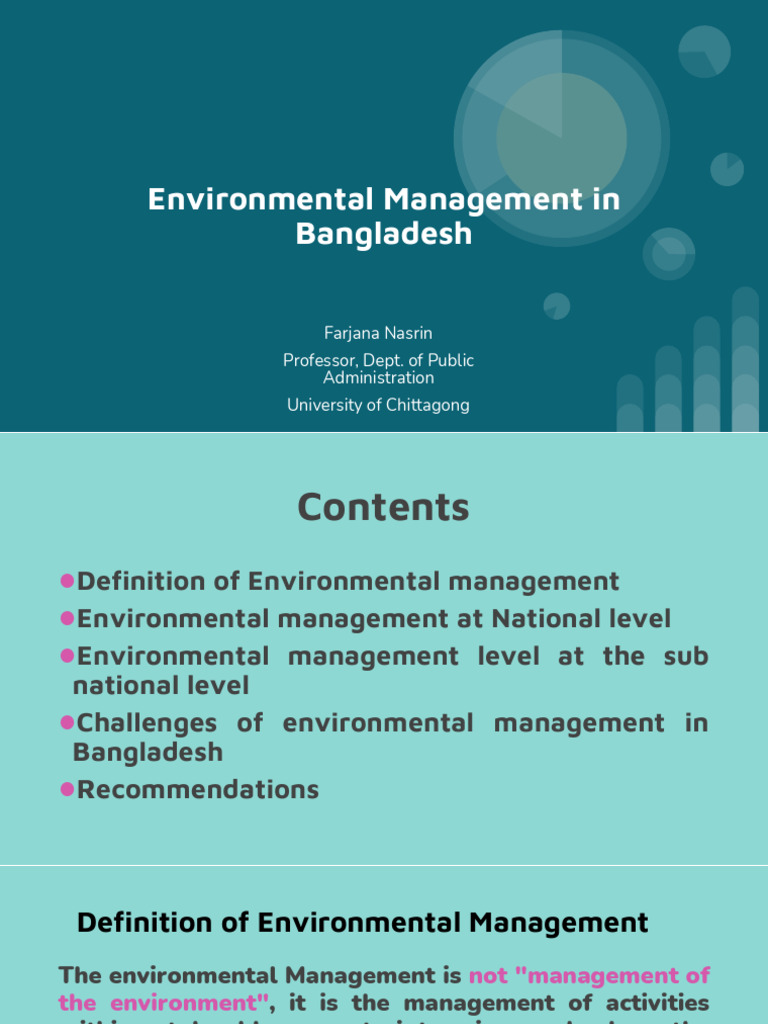 Environmental Management Challenges in Bangladesh | PDF | Environmental ...