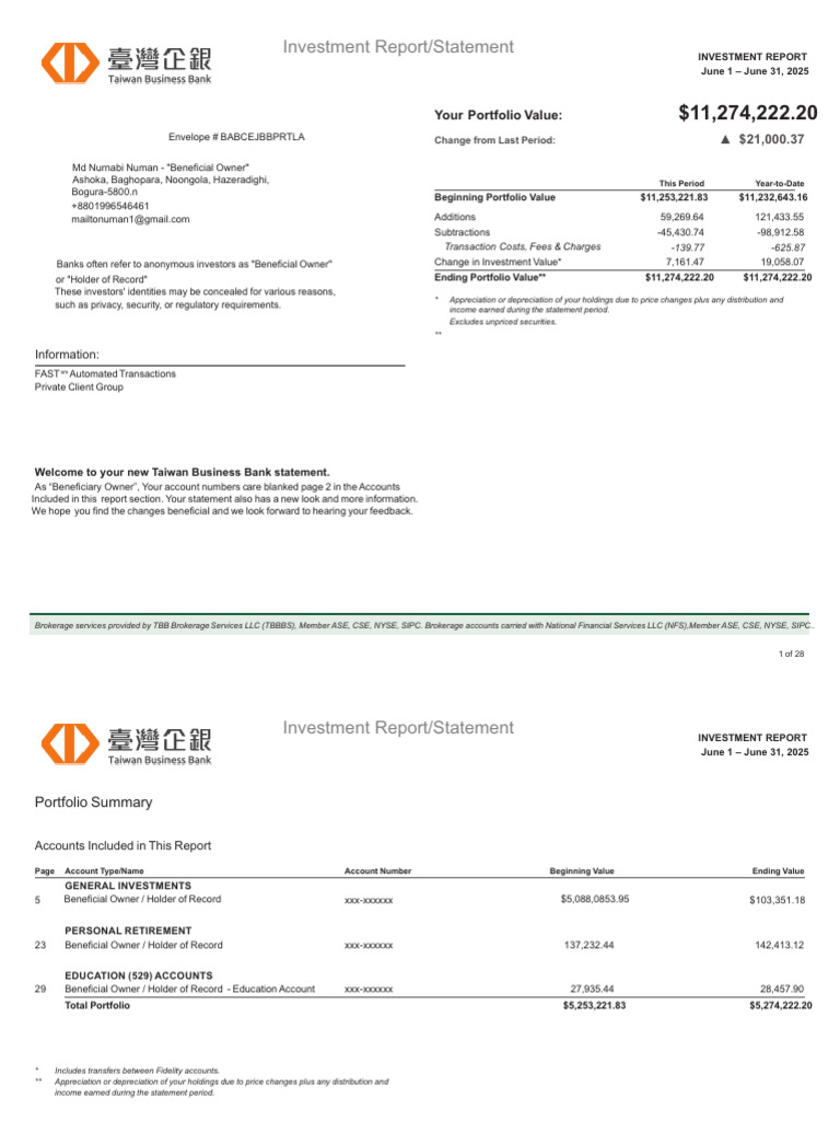 Taiwan Business Bank Investment Report | PDF | Investing | Bonds (Finance)
