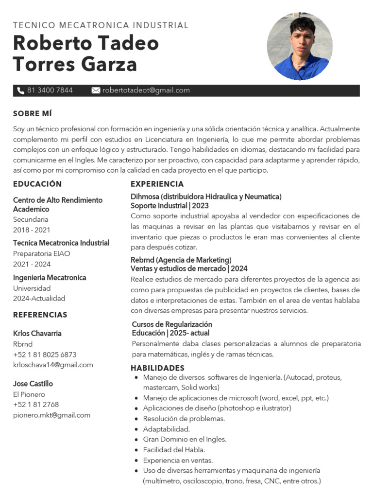 Roberto Torres | PDF | Ingeniería | Investigación de mercado